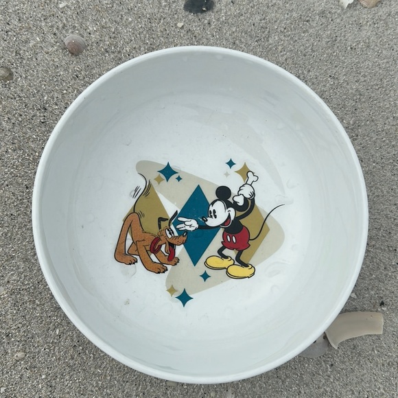 cibson | Dining | White Mickey Mouse Bowl | Poshmark